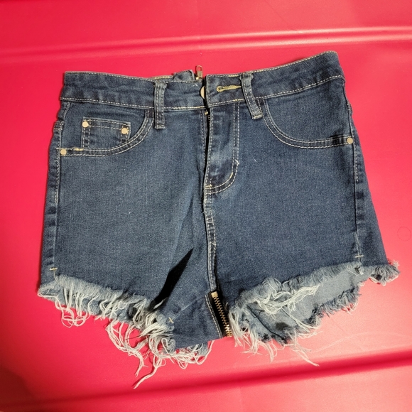 Shorts | Nwot Zipper Back High Waisted Denim Shorts | Poshmark